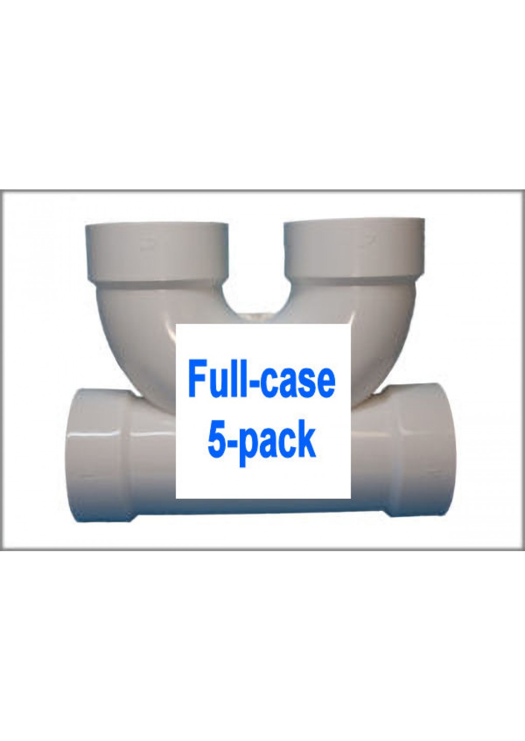Dallas Specialty DS4DBCO-P 5-pack 4" PVC sewer lateral cleanout double ...