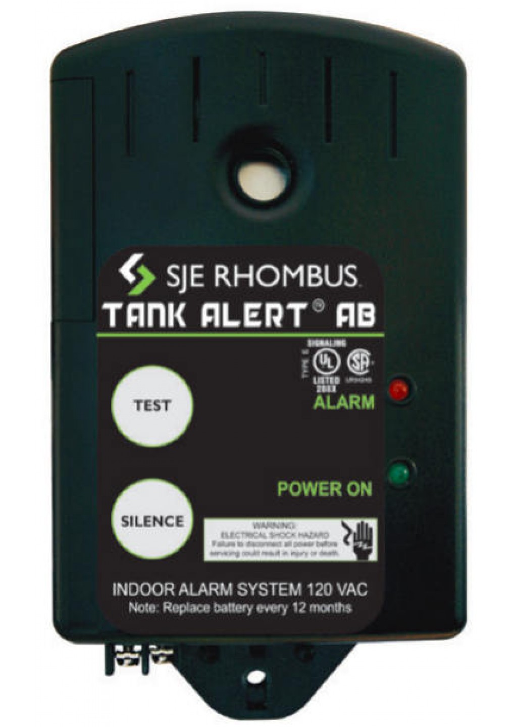SJE-Rhombus-Tank-Alert-AB-indoor-alarm-1021932-120v-no-switch-TA-AB ...