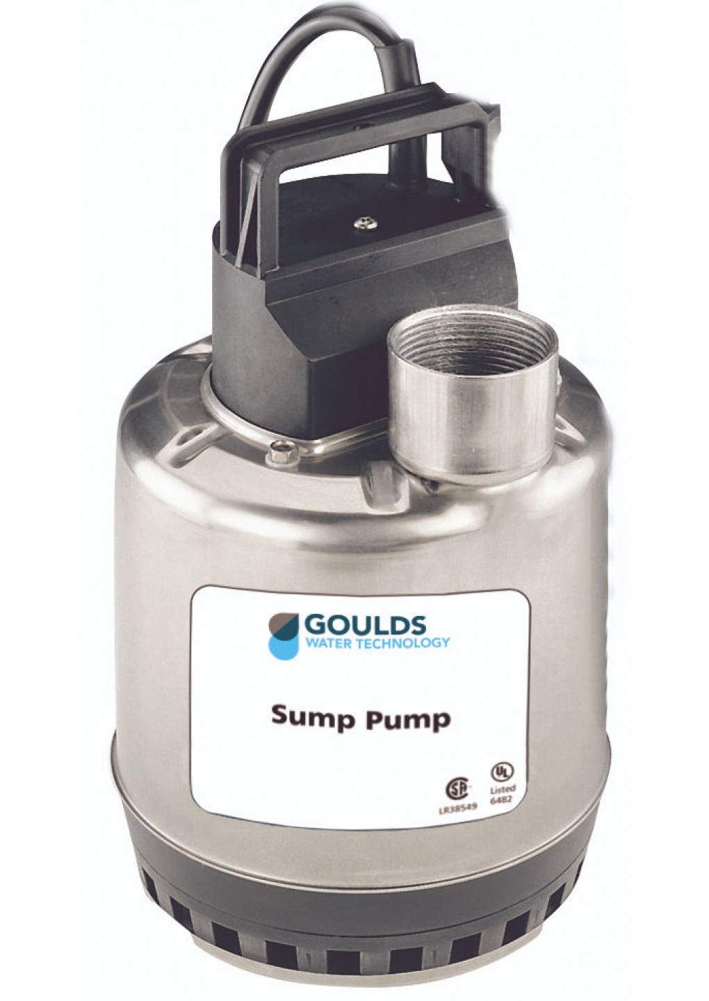 Goulds LSP0311 1/3 HP Plug No Switch, Manual Sump Pump 115v 10' cord